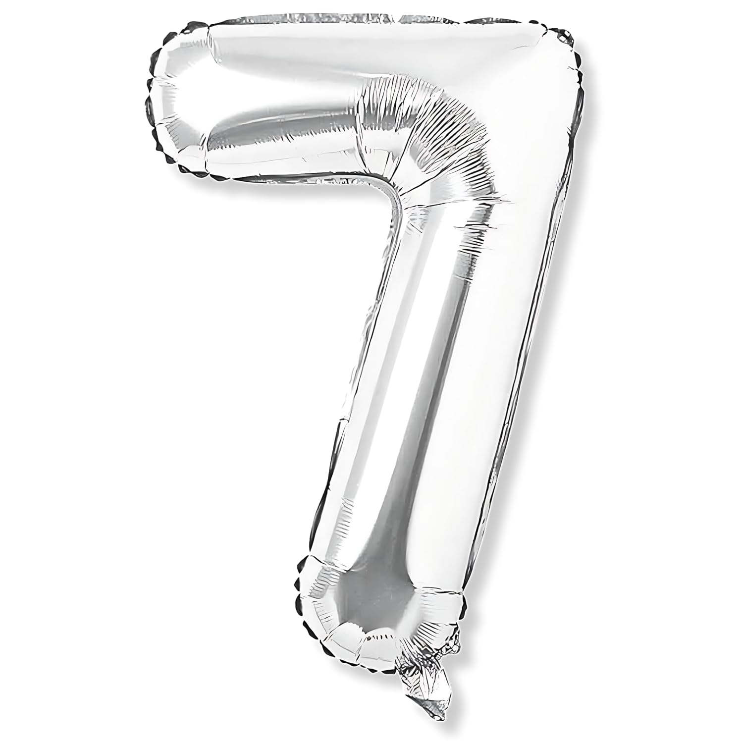 Flyloons 7 number Silver Foil Balloon 16 inch Size Birthday Decoration ...