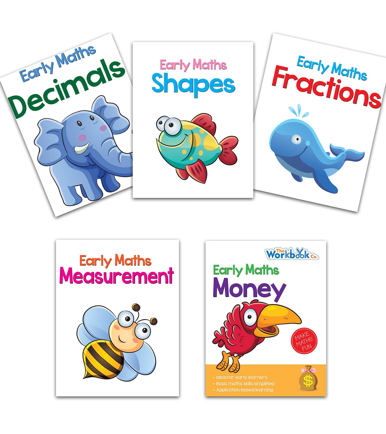 Buy Set of 5 Early Maths Learning Books covering Decimals, Fractions ...