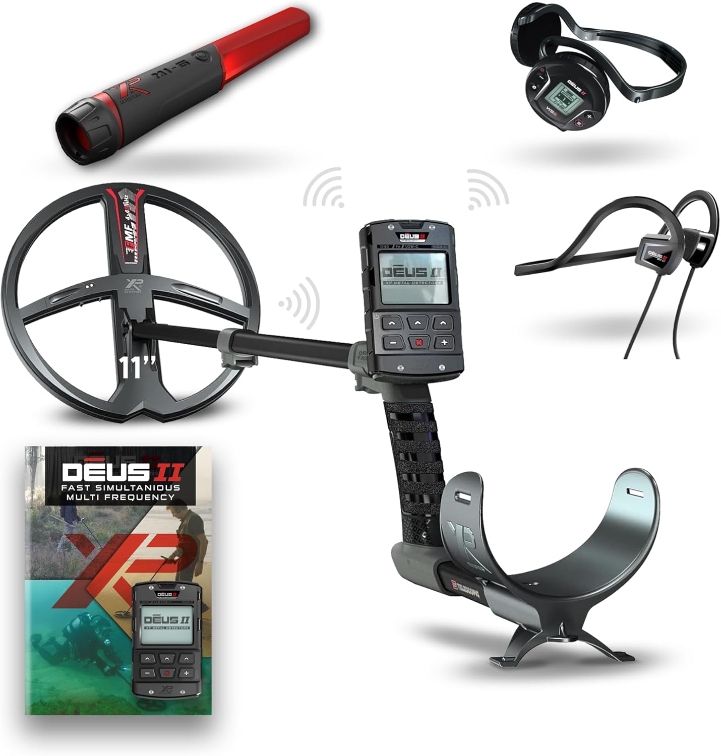 Amazon.com : XP Metal Detectors Deus II Fast Multi Frequency with 11 ...