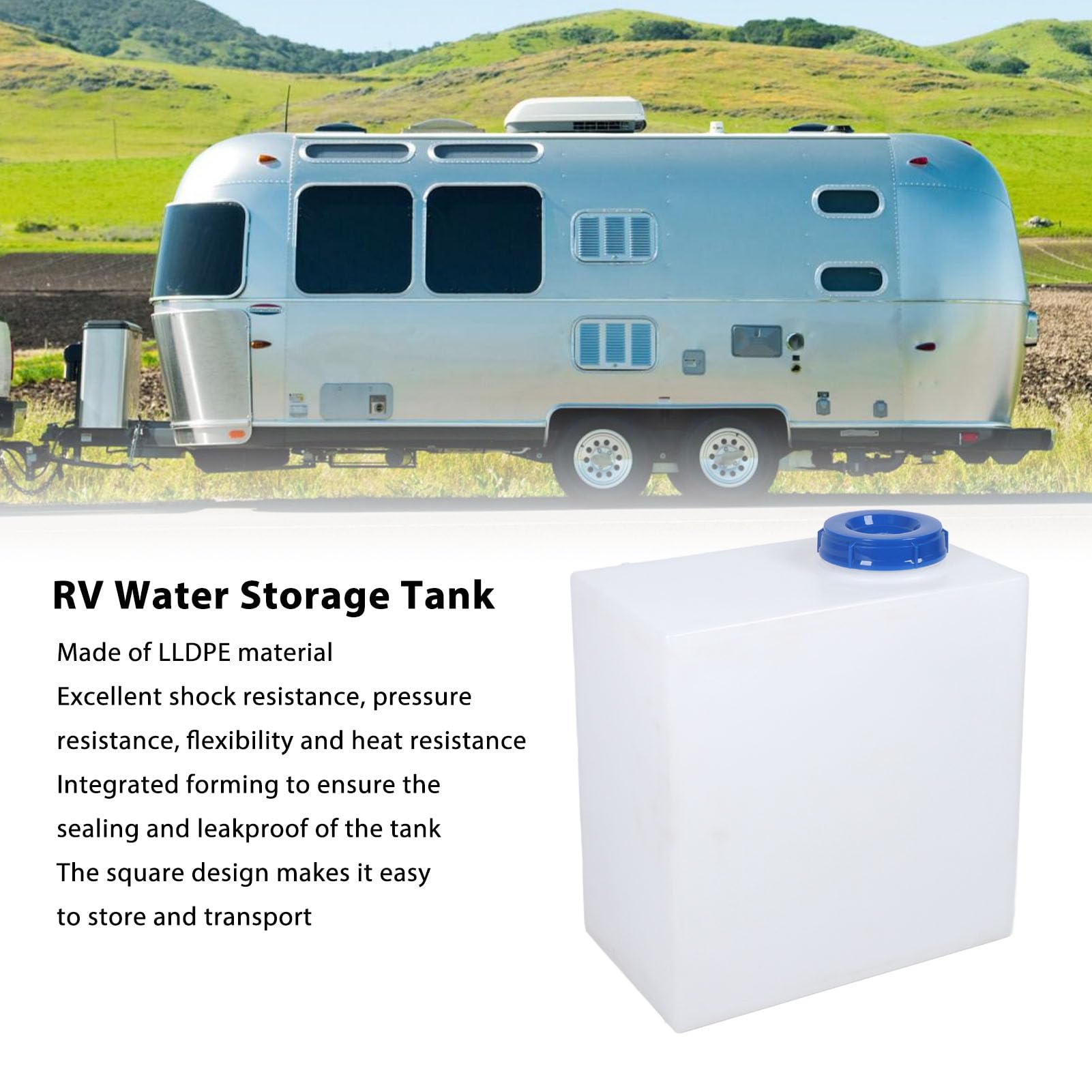 10 Gallon Water Storage 10-Gallon RV Fresh Water Tank - PE Portable ...
