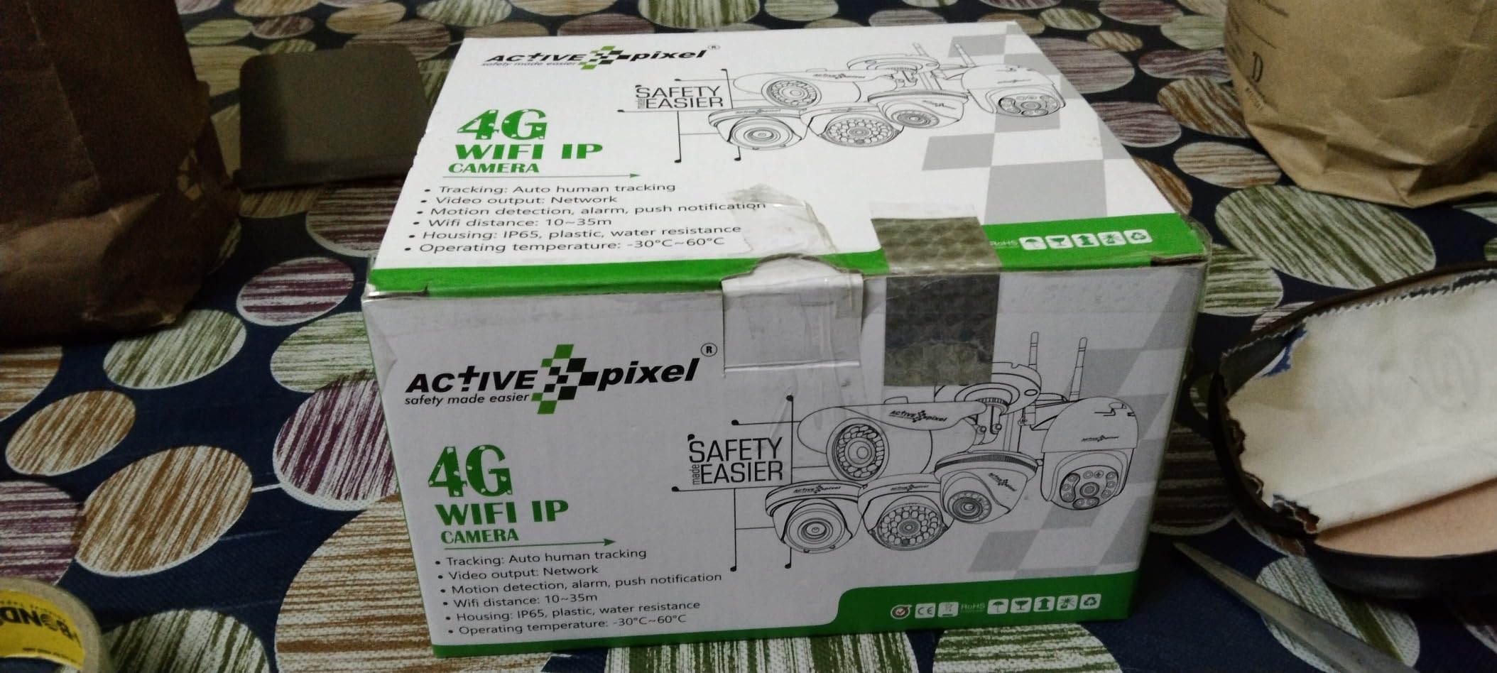 Buy Active Pixel Wireless WiFi 3mp Ptz Outdoor IP66 Waterproof Home IP ...