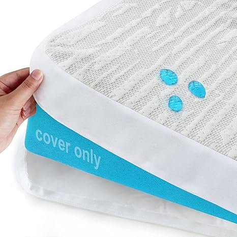 Amazon.com: Mattress Topper Cover Protector Waterproof Queen Size 3 ...