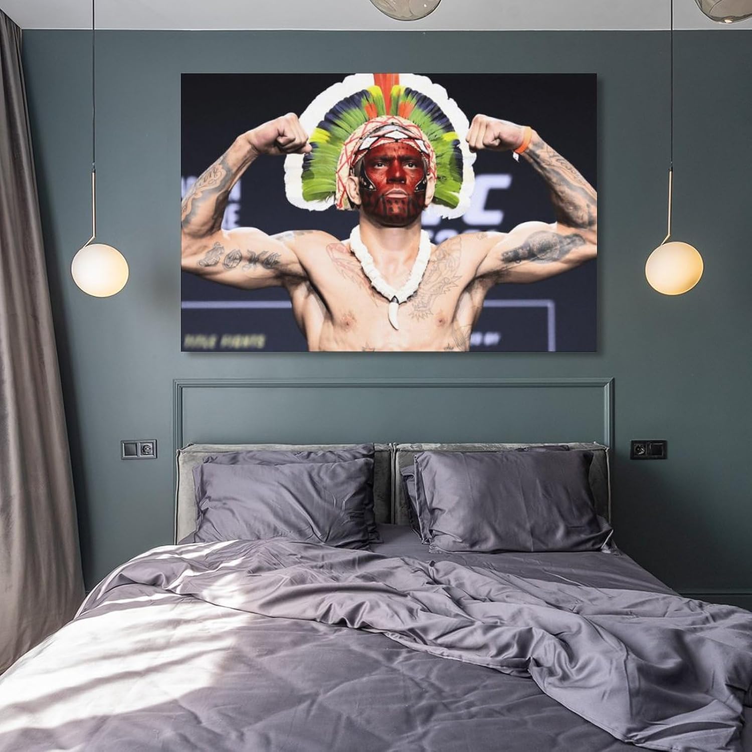 ZHOUJIU Alex Pereira Poster Boxer Poster (11) Painting On Canvas Wall Art Poster Scroll Picture ...