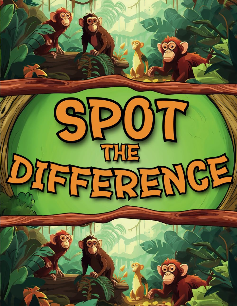 Spot The Difference: Colorful, Funny, Seek and Find Activity Book with ...