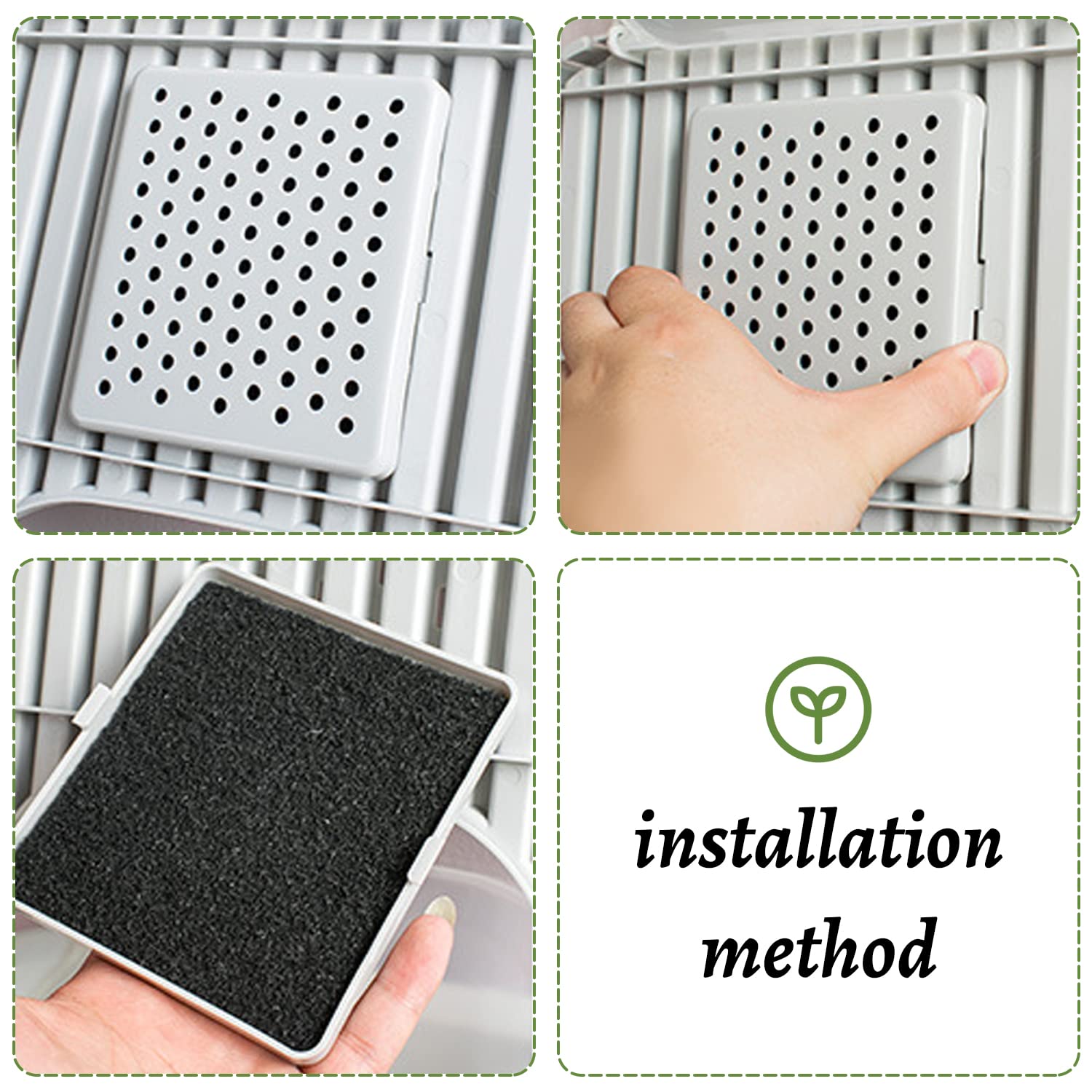 Snapklik.com : 10 Pack Cat Litter Box Charcoal Filters Replacement ...