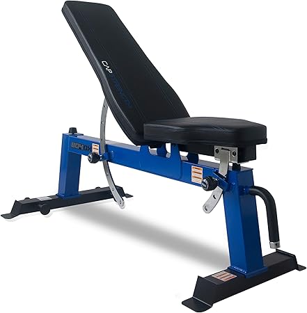 Amazon.com: CAP Barbell Deluxe Utility Weight Bench Color Series (Blue ...