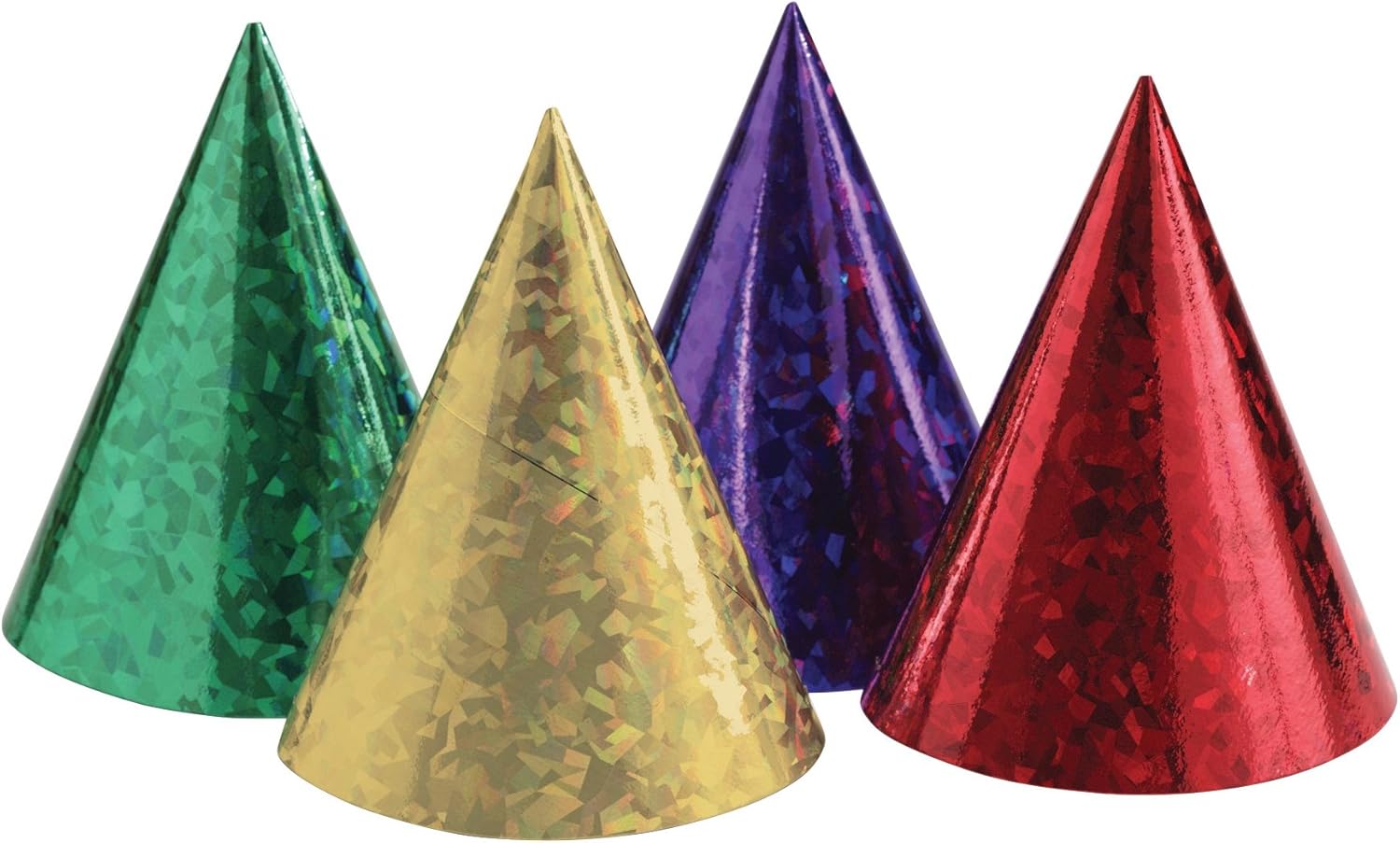 Amazon.com: Creative Converting Prismatic Paper Party Hats, One Size ...