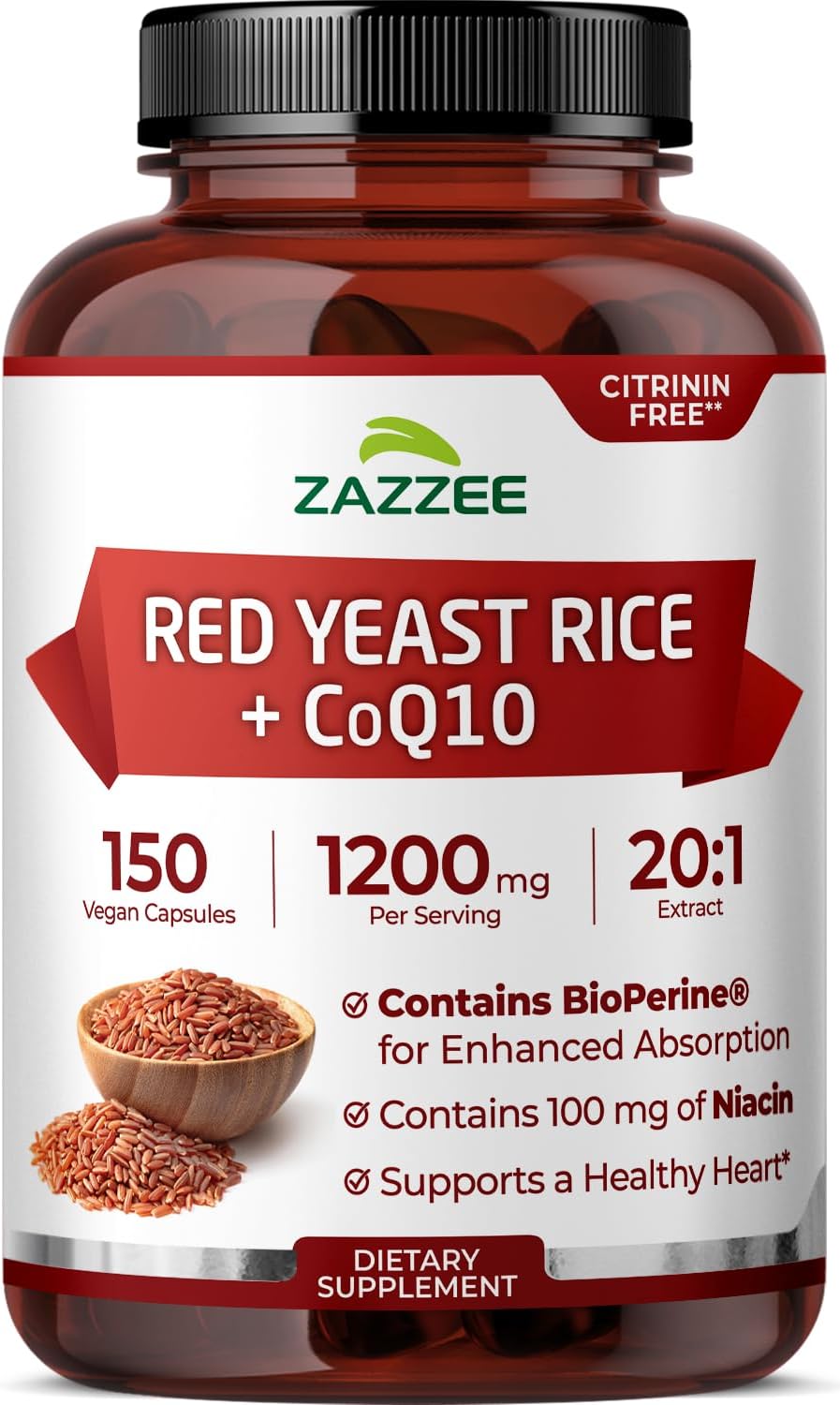Amazon.com: Natural Choice Botanicals Certified Organic Red Yeast Rice ...