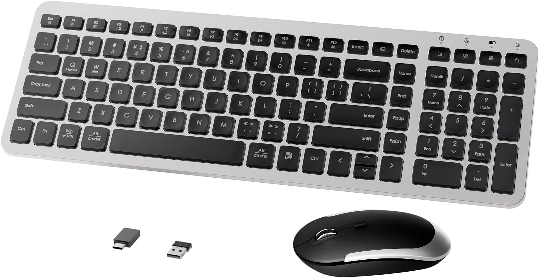 Amazon.com: Wireless Keyboard and Mouse - FEDARFOX Dual System ...