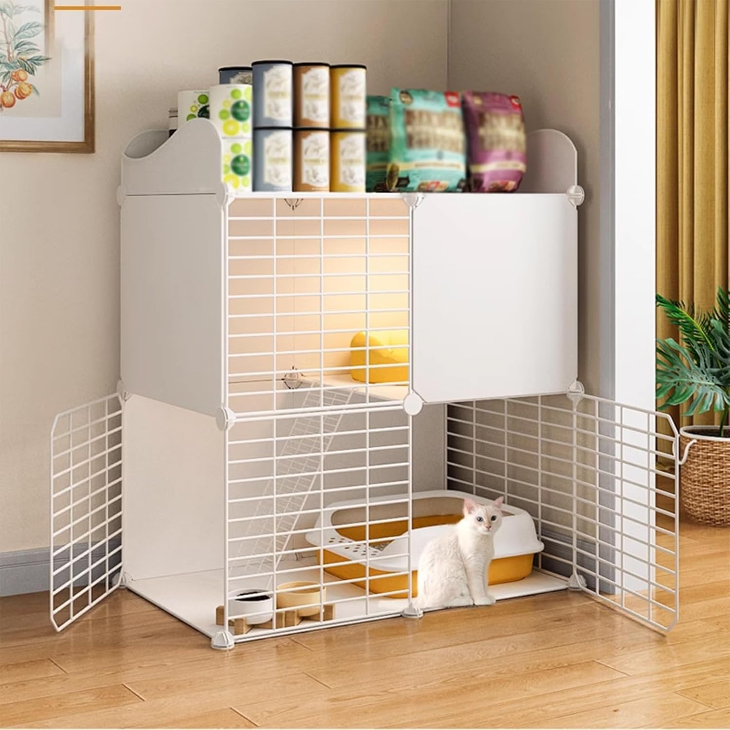 Amazon.com : Indoor Cat Enclosure, Cat Cages Indoor, DIY Cat Cage ...