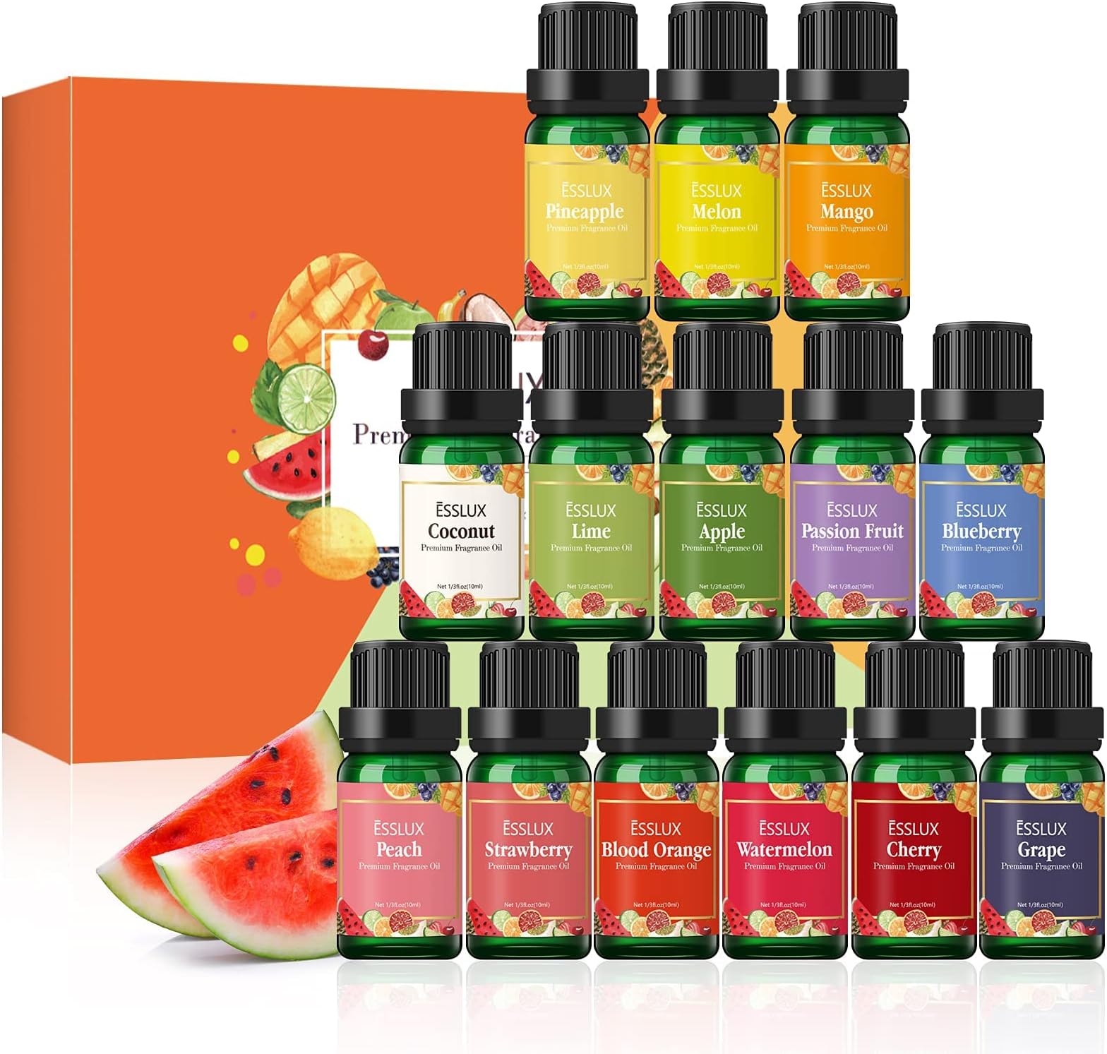 Amazon.com: Fruity Fruits Good Essential Fragrance Oil Set (Pack of 10 ...