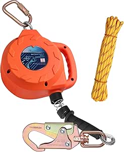 Amazon.com: TRSMIMA Fall Protection Retractable Lanyard - 30ft Self ...