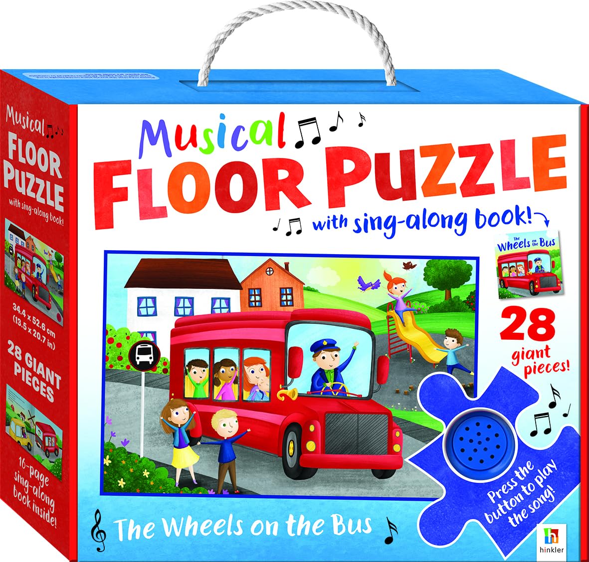 Wheels on the Bus Nursery Rhymes Floor Puzzle with Sounds and Story ...
