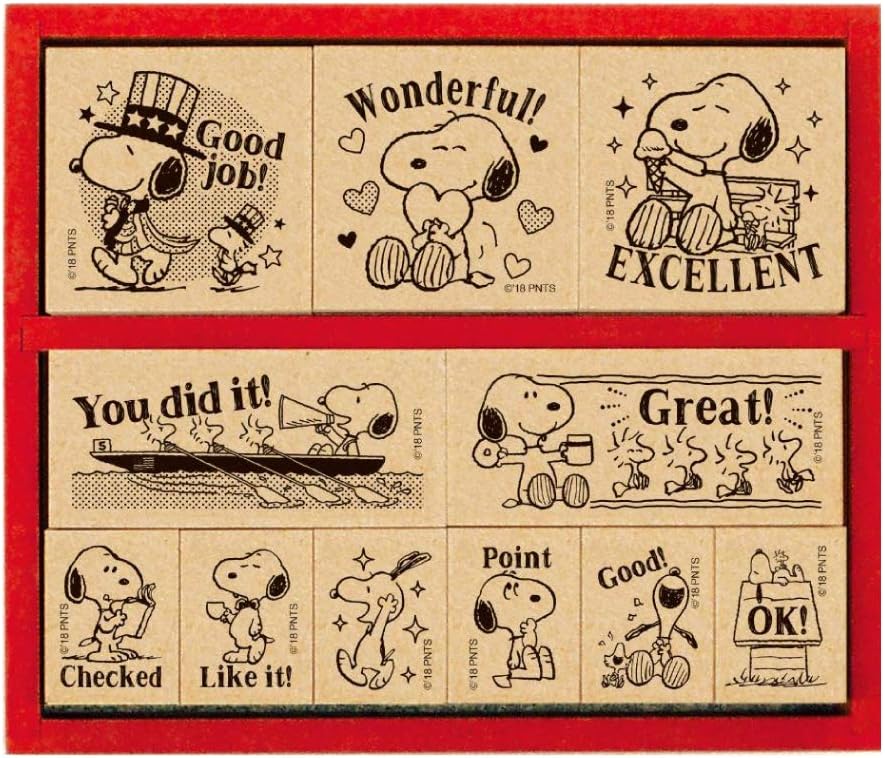 Amazon.com: Beverly Stamp Snoopy Wooden Reward Stamp SDH-043 : Office Products