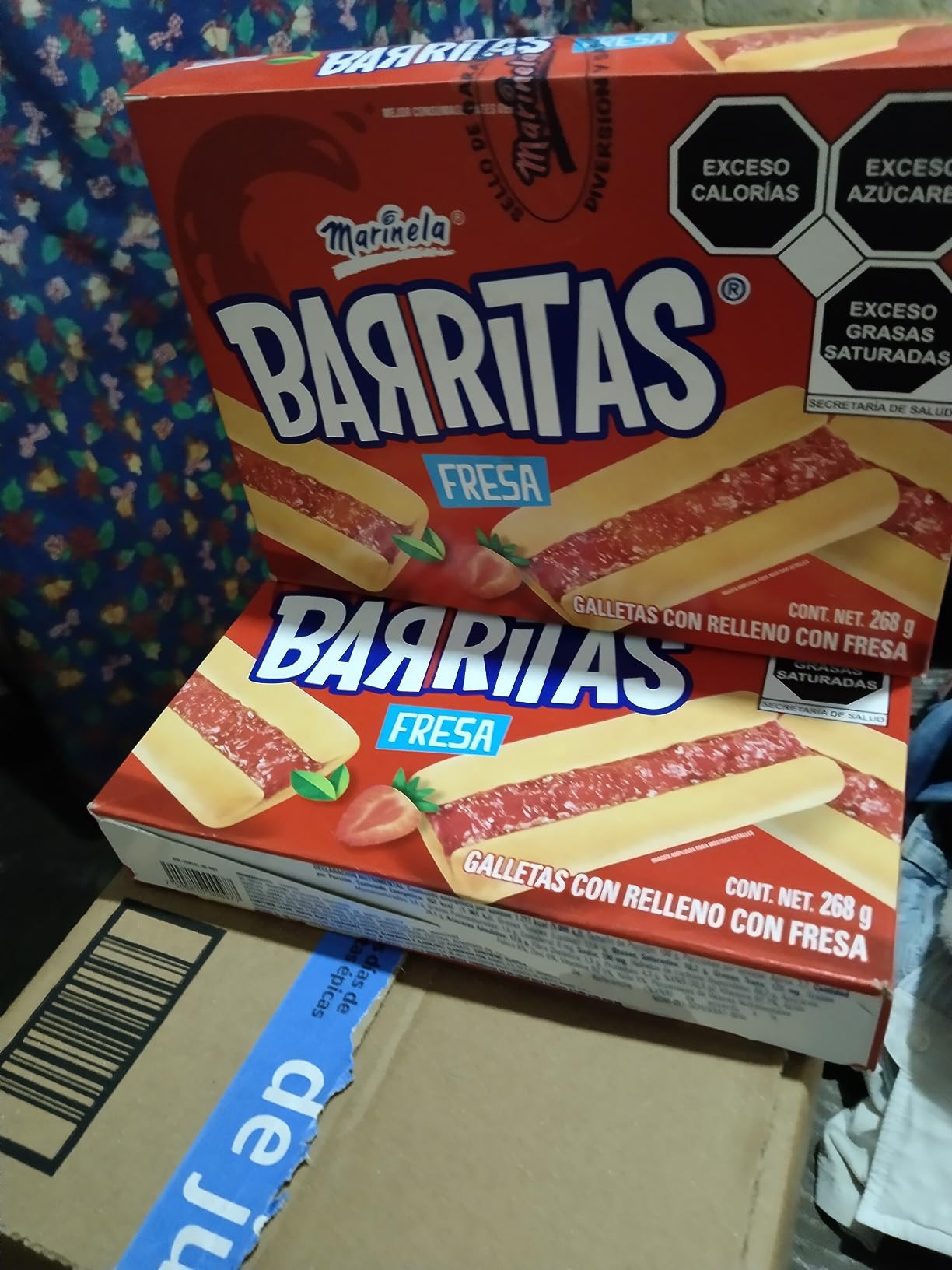 Marinela Barritas de Fresa, 4 piezas, 268g : Amazon.com.mx: Alimentos y ...
