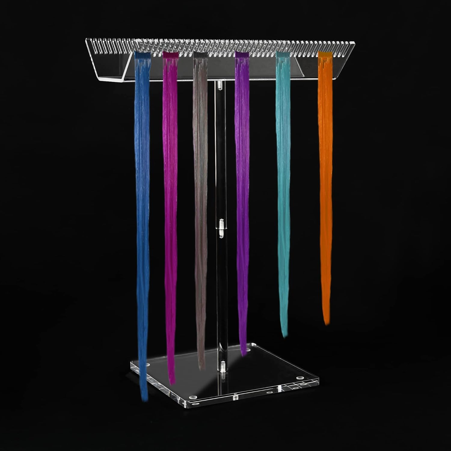 Nisorpa Acrylic Hair Extension Holder, Wigs Styling Tool Hair Hanger ...