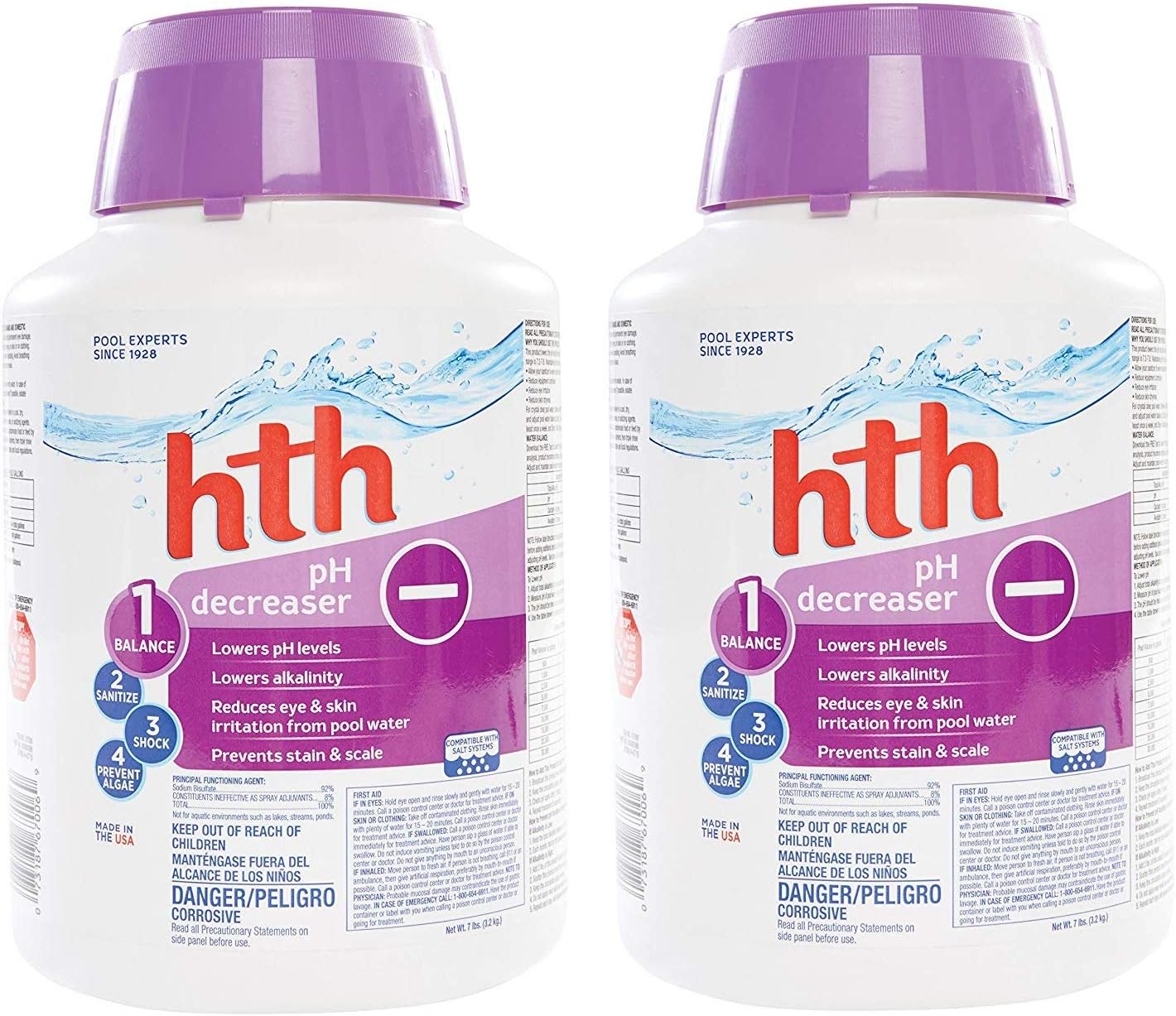 Amazon.com : HTH 67006 Ph Decreaser, 7 lb (2-(Pack)) : Patio, Lawn & Garden