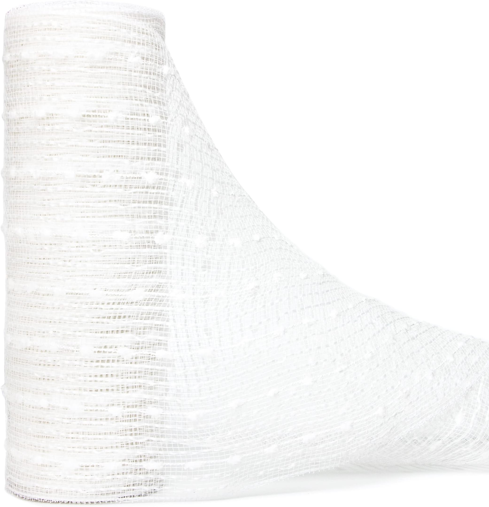 Amazon.com: 10 inch x 30 feet Poly Jute Snowball Cotton Ball Deco Mesh ...