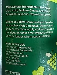 Amazon.com: CleanBoss Eat Cleaner Triple-Action Fruit + Veggie Wash ...