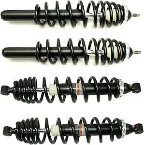 Amazon.com: Full Set of Monotube Shocks for Polaris Ranger Series 10 ...