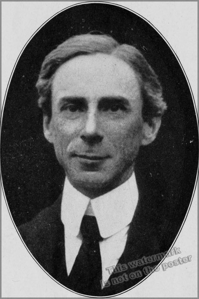 Amazon.com: History Galore 24"x36" Gallery Poster, Bertrand Russell On ...