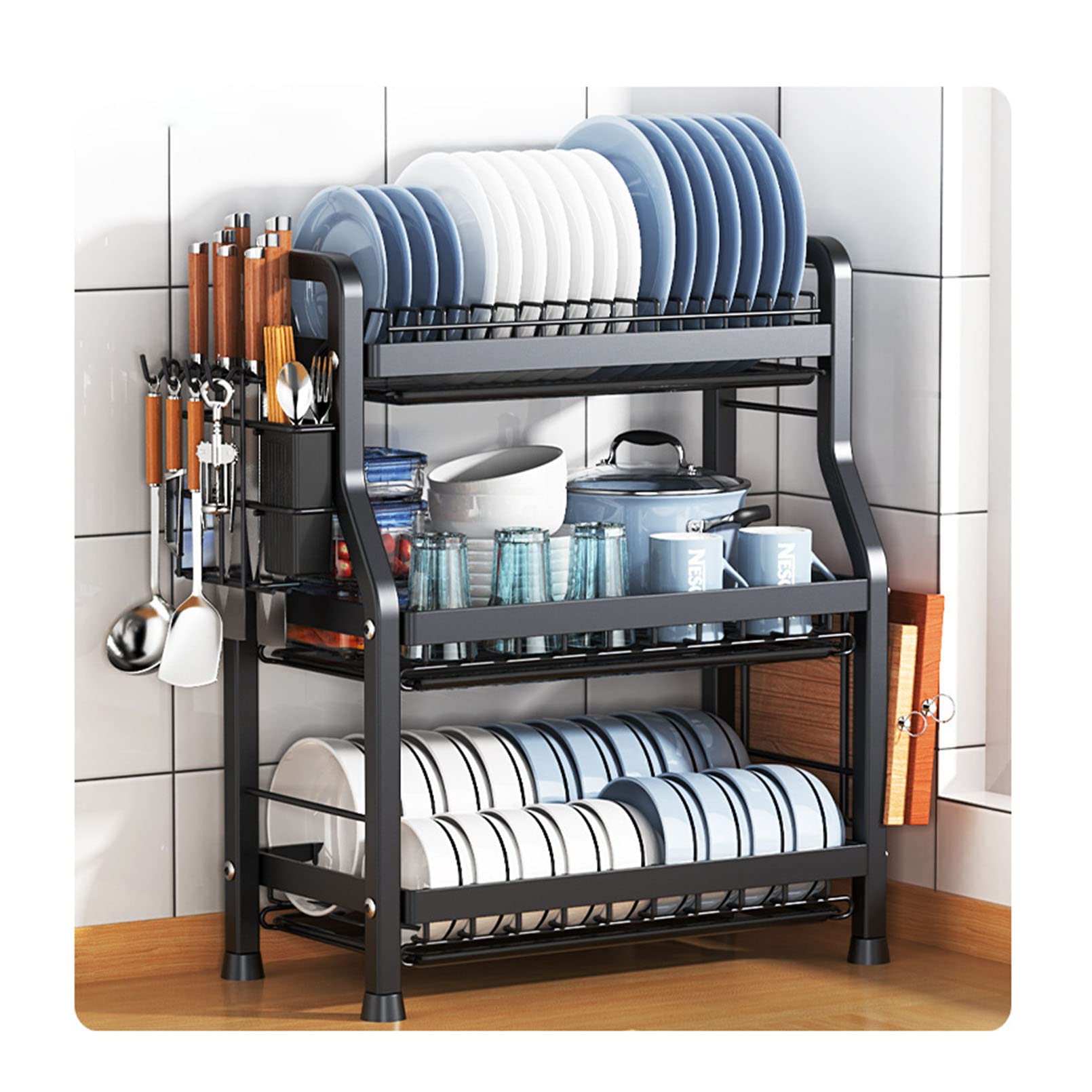 Large Dish Drying Rack with Drainboard - Dish Rack for Kitchen Counter ...