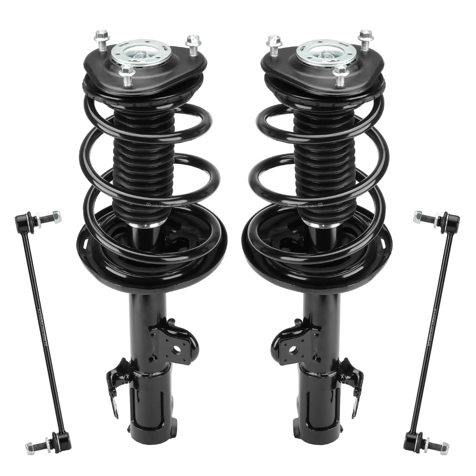 Amazon.com: Front Strut Assembly & Sway Bar Links for 2006-2012 Toyota ...