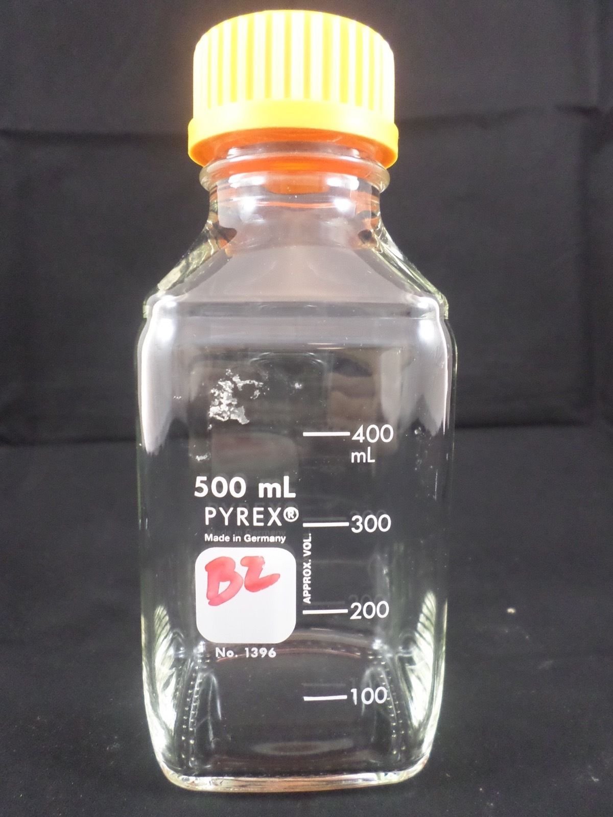 Corning 1396-500 Pyrex Square Media Storage Bottle with GL45 Screw Cap ...