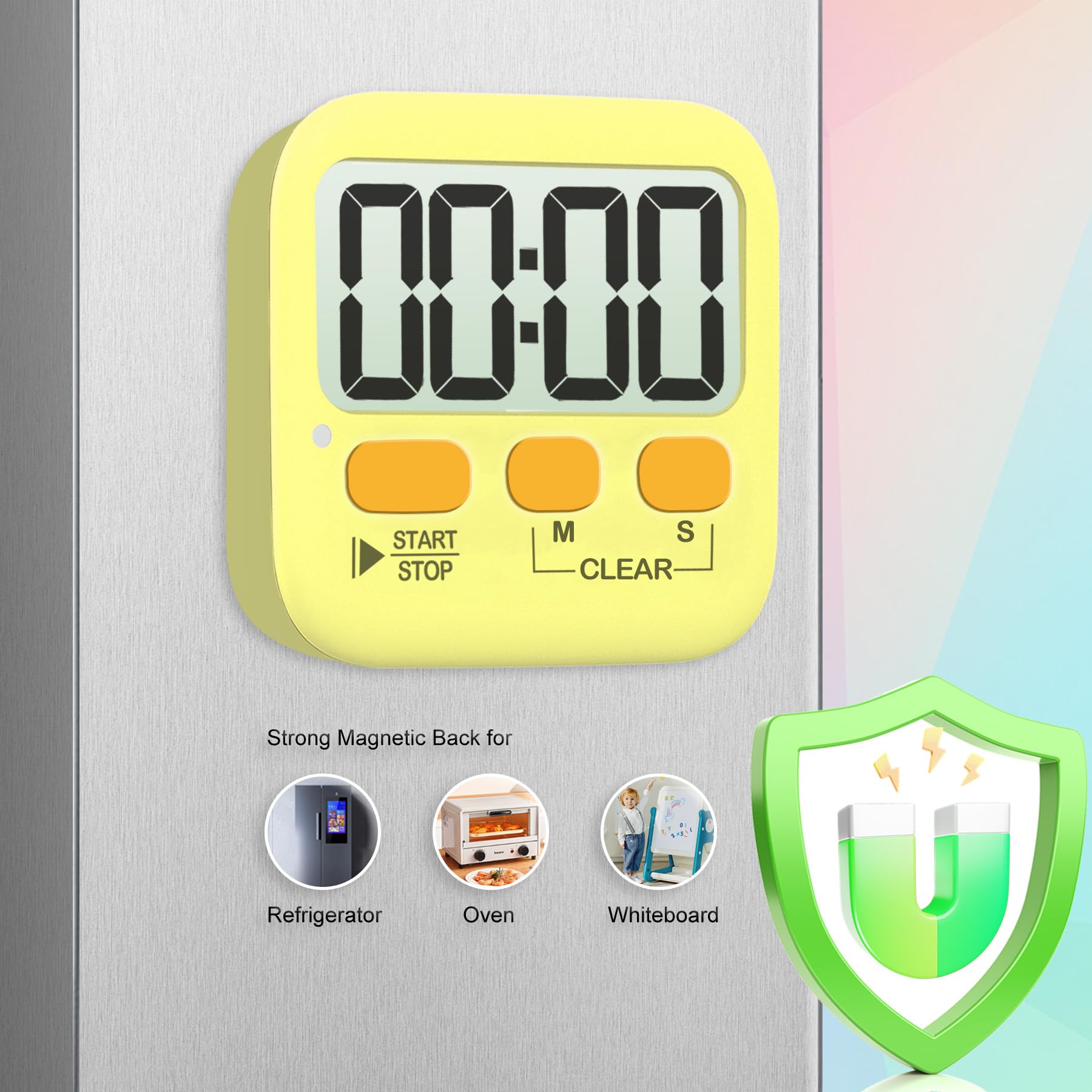 Snapklik.com : Antonki 2 Pack Digital Timer For Kids, Magnetic ...