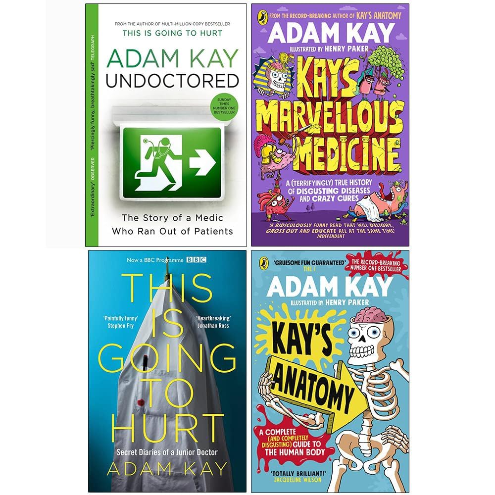 Adam Kay 4 Books Collection Set (Undoctored, Kay's Marvellous Medicine ...
