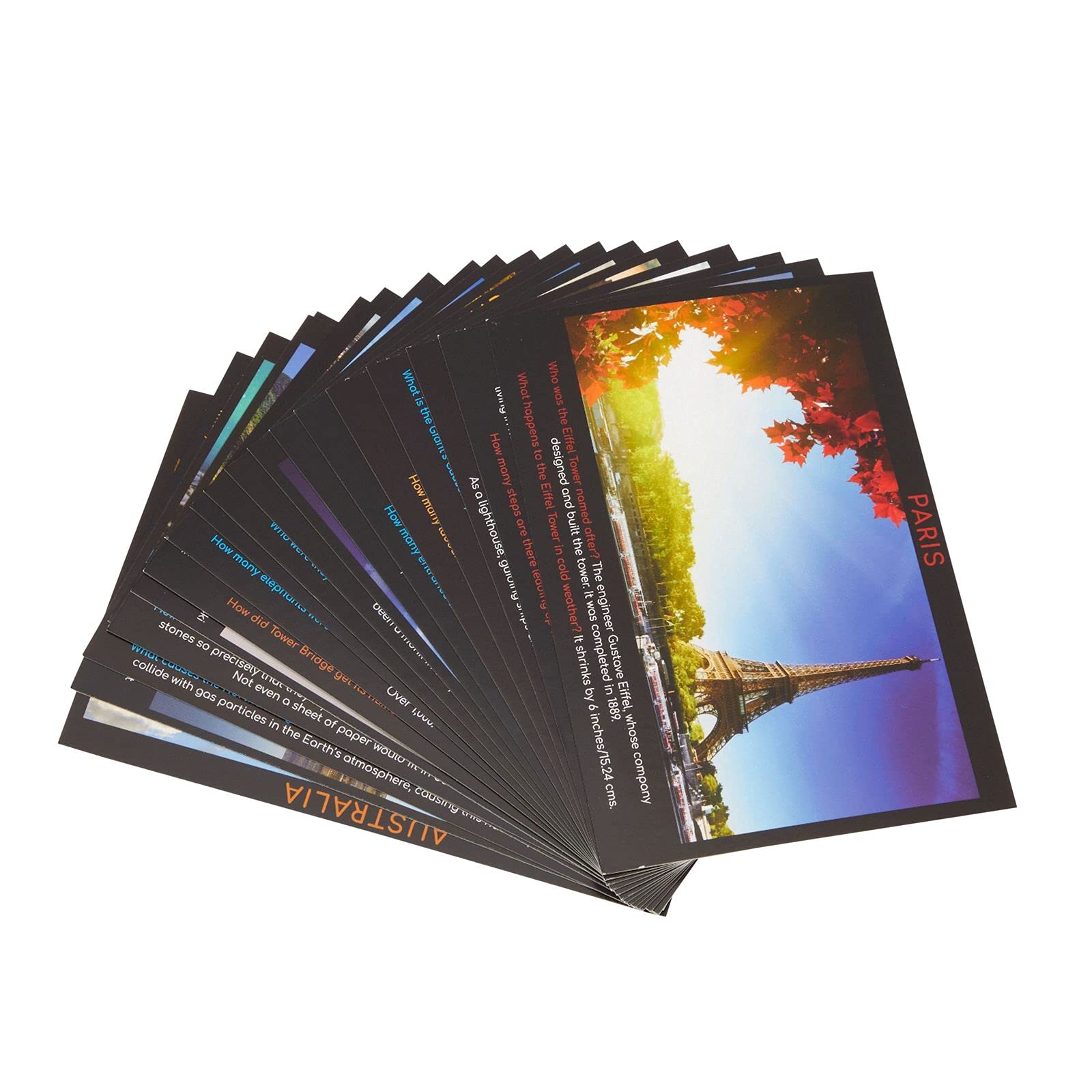 Snapklik.com : Pipilo Press Travel Fun Fact Postcards - Educational ...