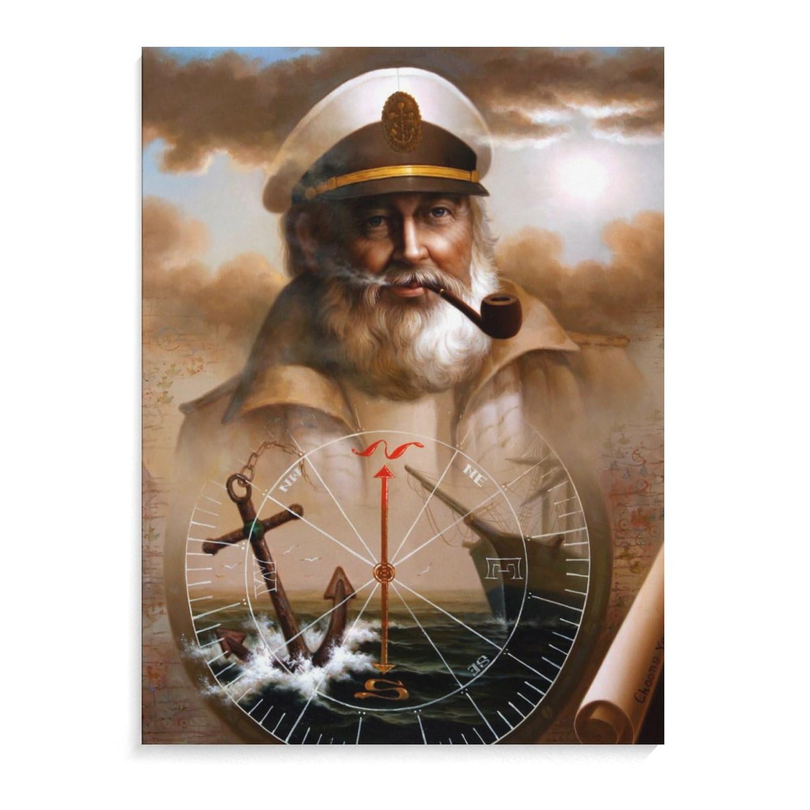 Amazon.com: Old Sea Captain Wall Posters Nautical Poster Marine Art ...
