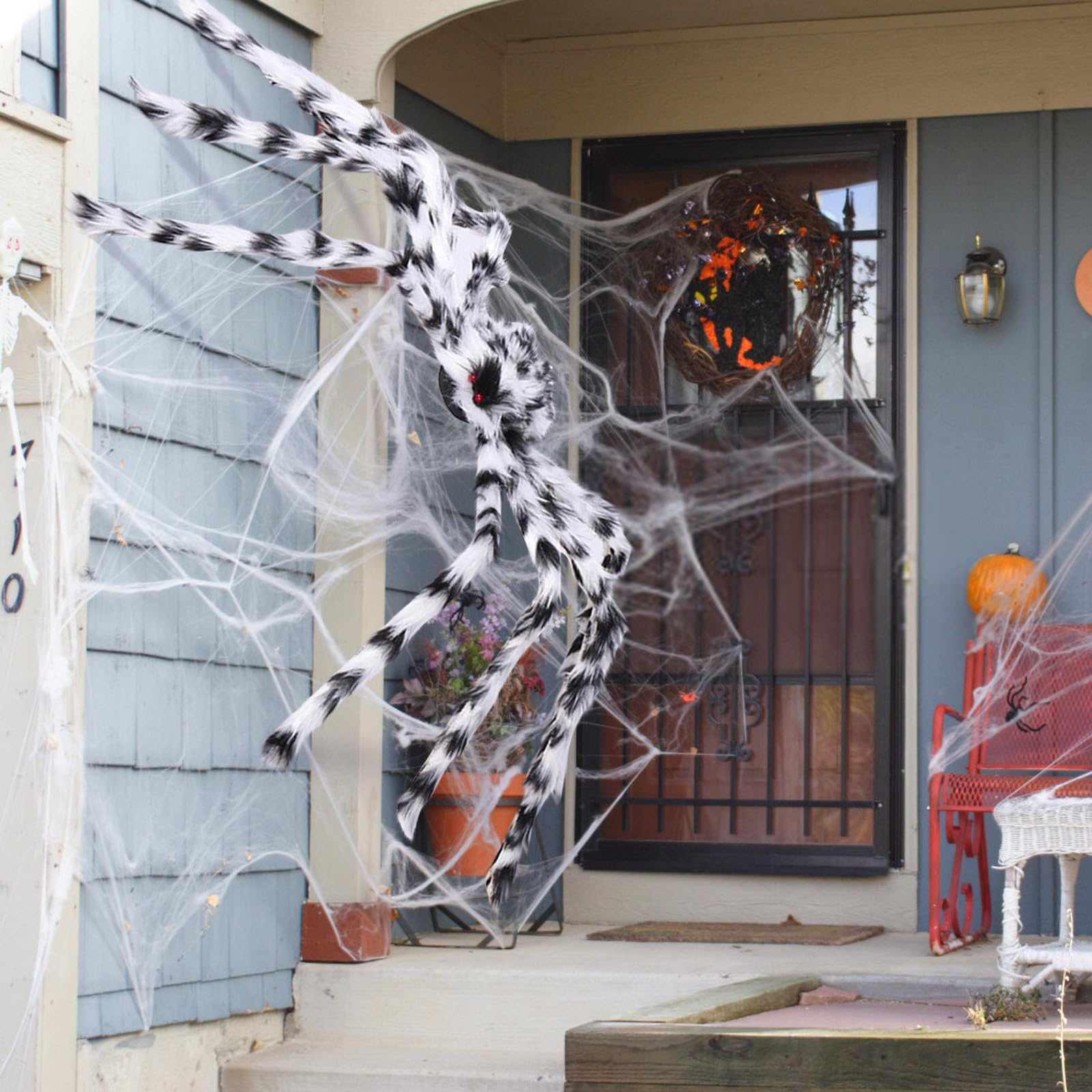 Spider Halloween Decorations Ginfonr Halloween Large Haunted House ...