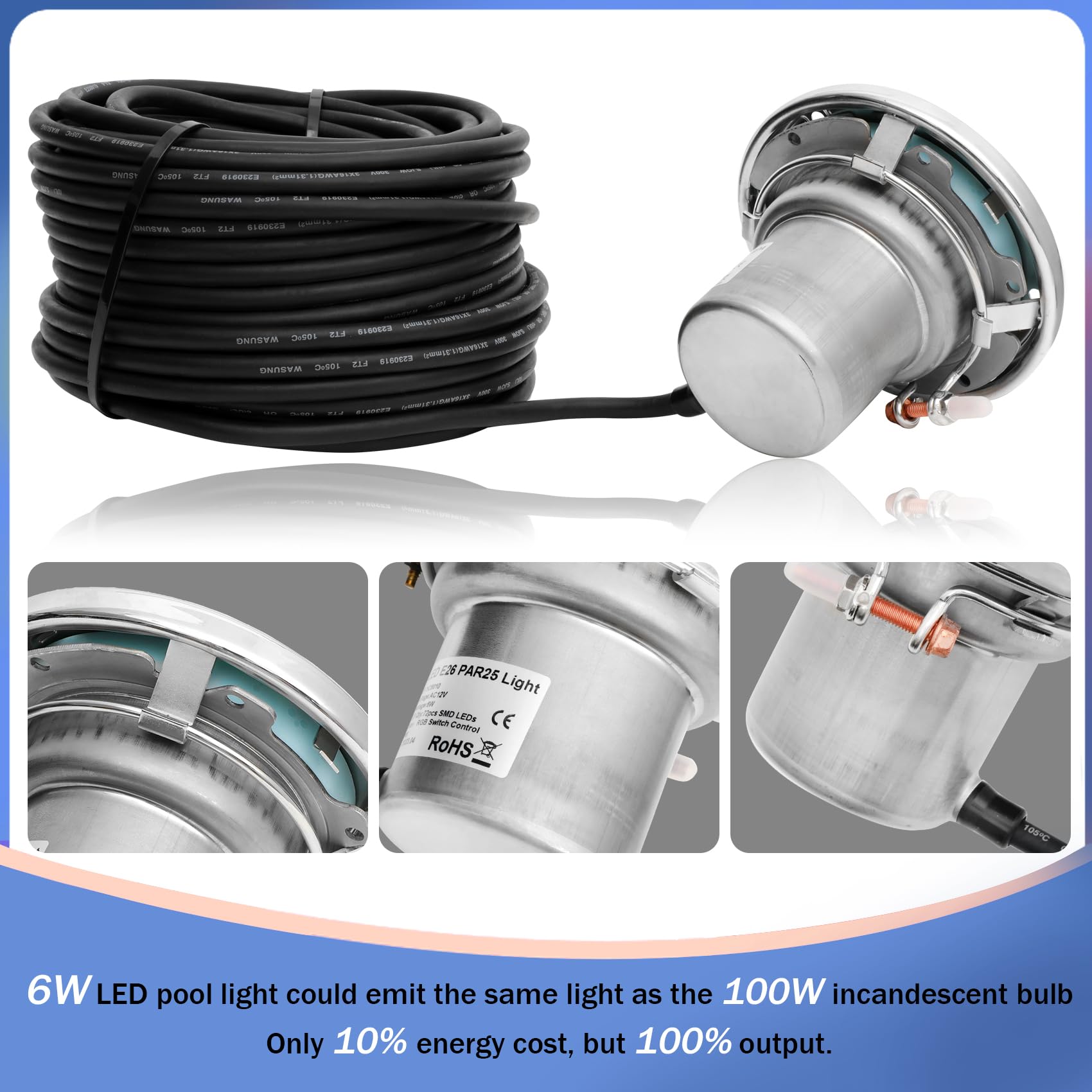 Snapklik.com : 6 Inch Spa Lights For Inground Pool Led, AC12V LED Spa ...