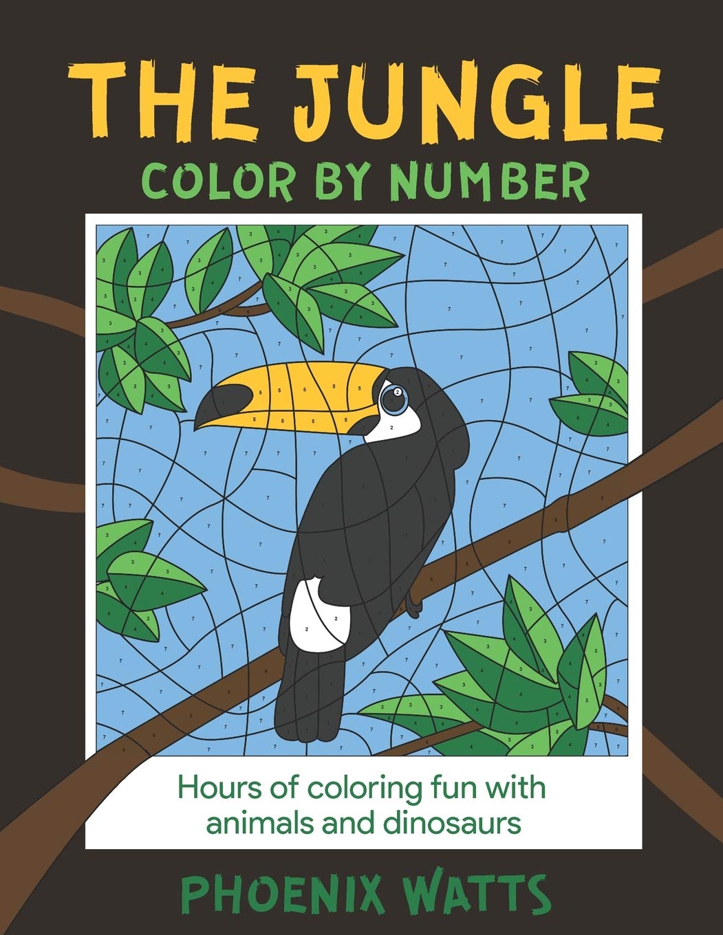 The Jungle: Color by Number: Hours of fun coloring animals and ...