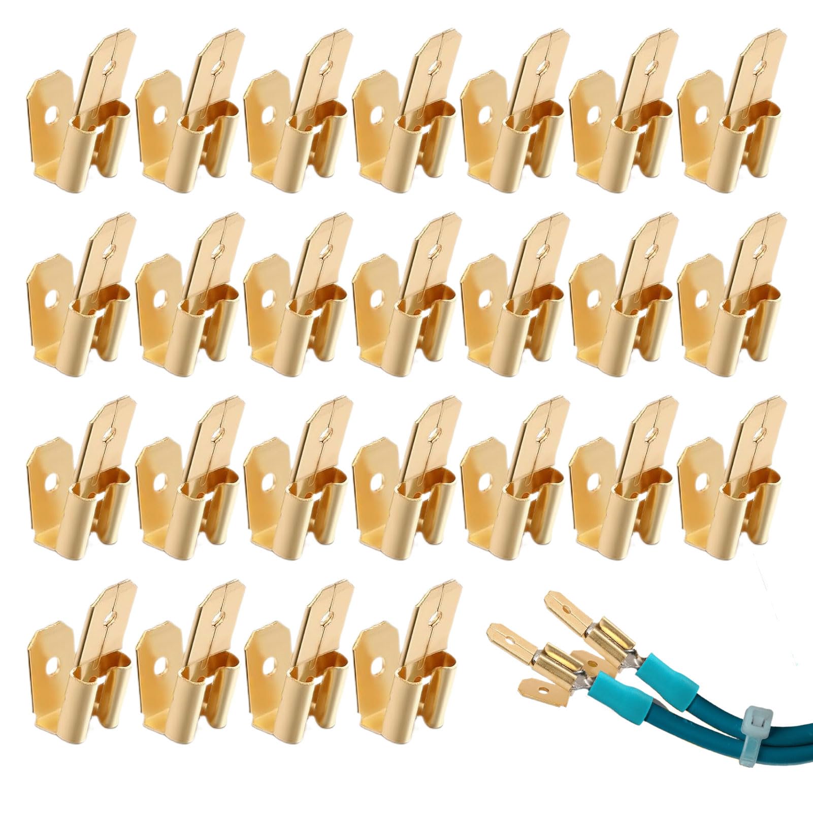 Electrical Connector,25 PCS Electrical Wire Connectors,Male and Female ...