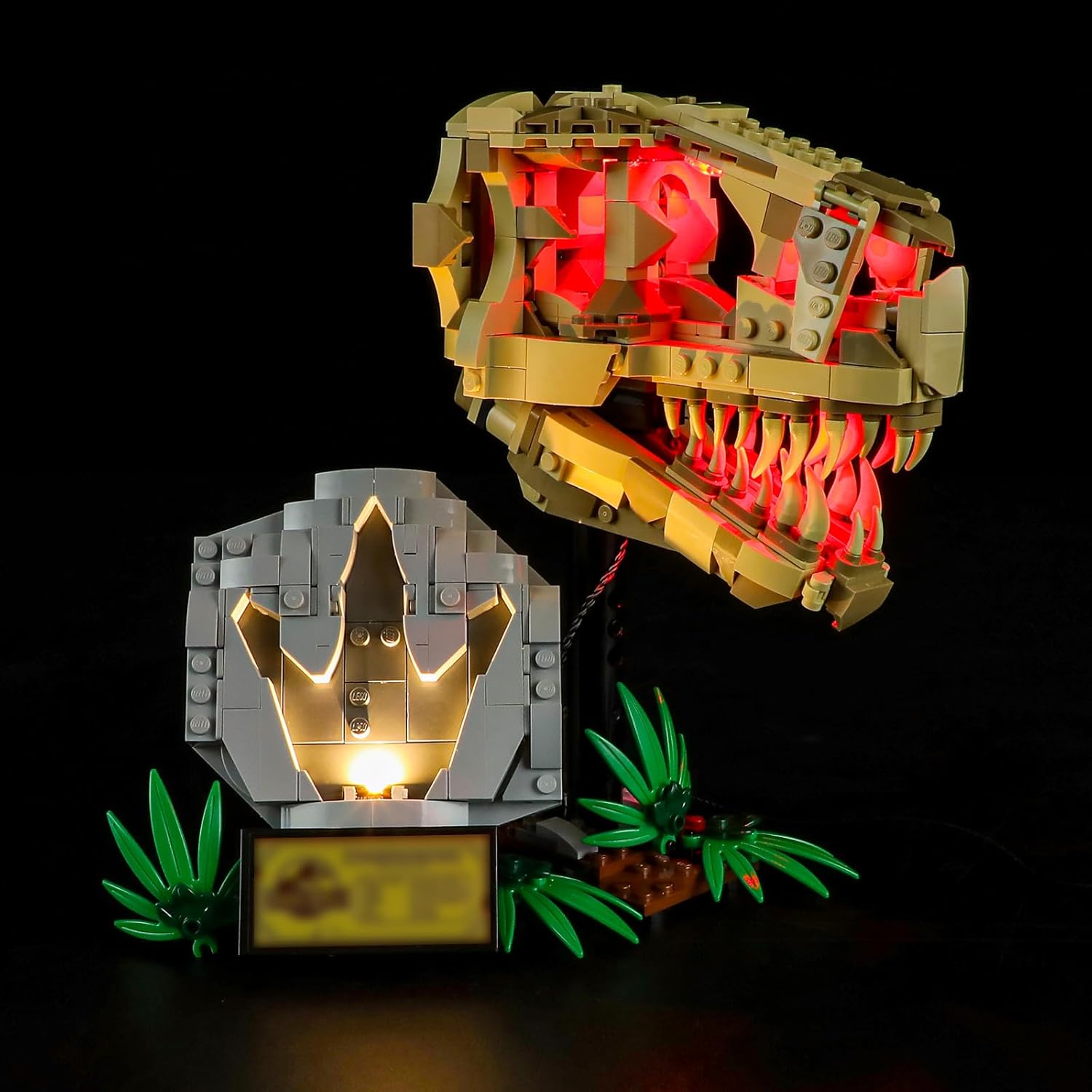 BRIKSMAX Led Lighting Kit for Lego-76964 Dinosaur Fossils: T. rex Skull ...