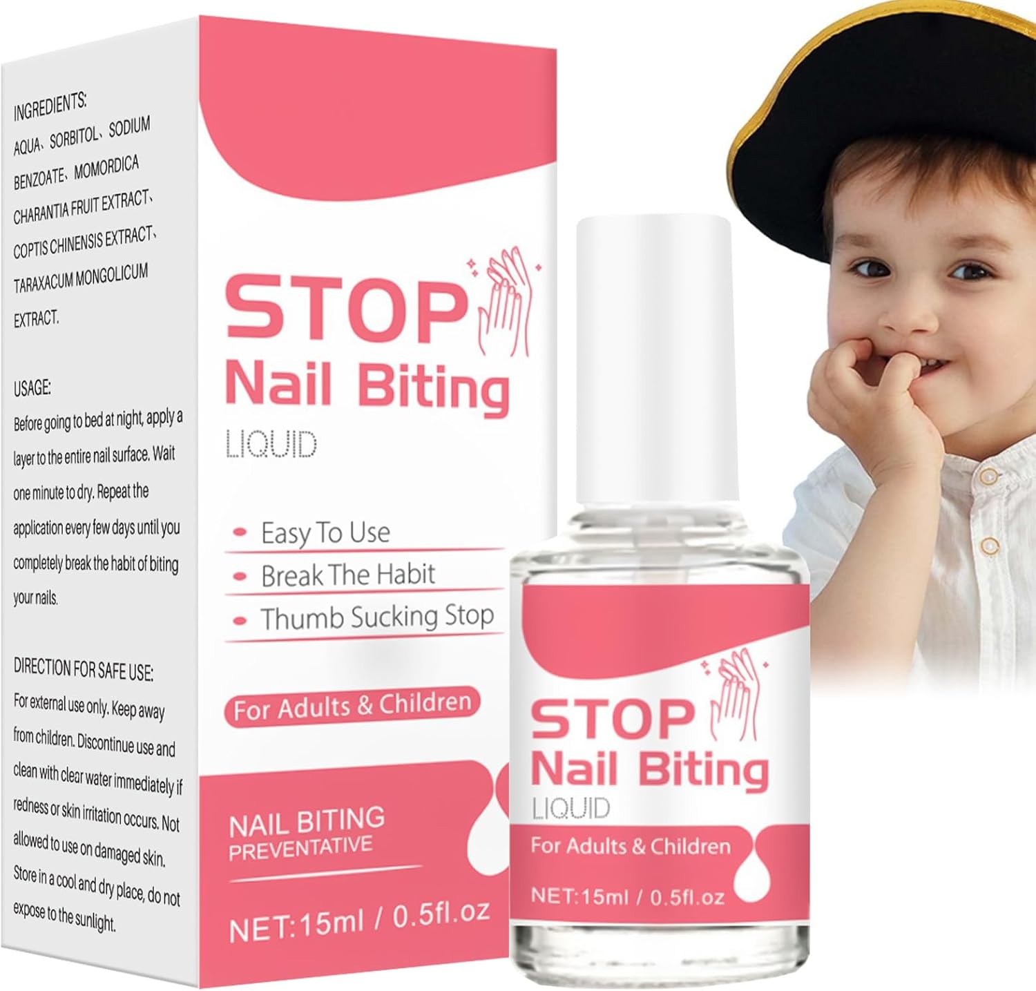 Stop Biting Nails - Prevent Nail Biting with Fast-Acting Anti Nail ...