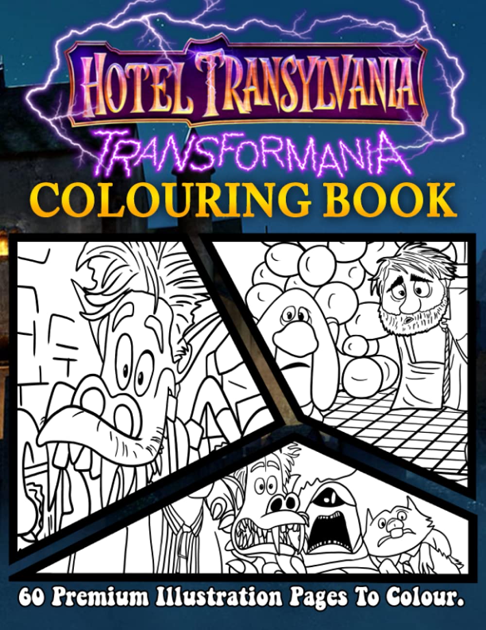 Hotel Transylvania Transformania Coloring Book 60 Premium Illustration ...