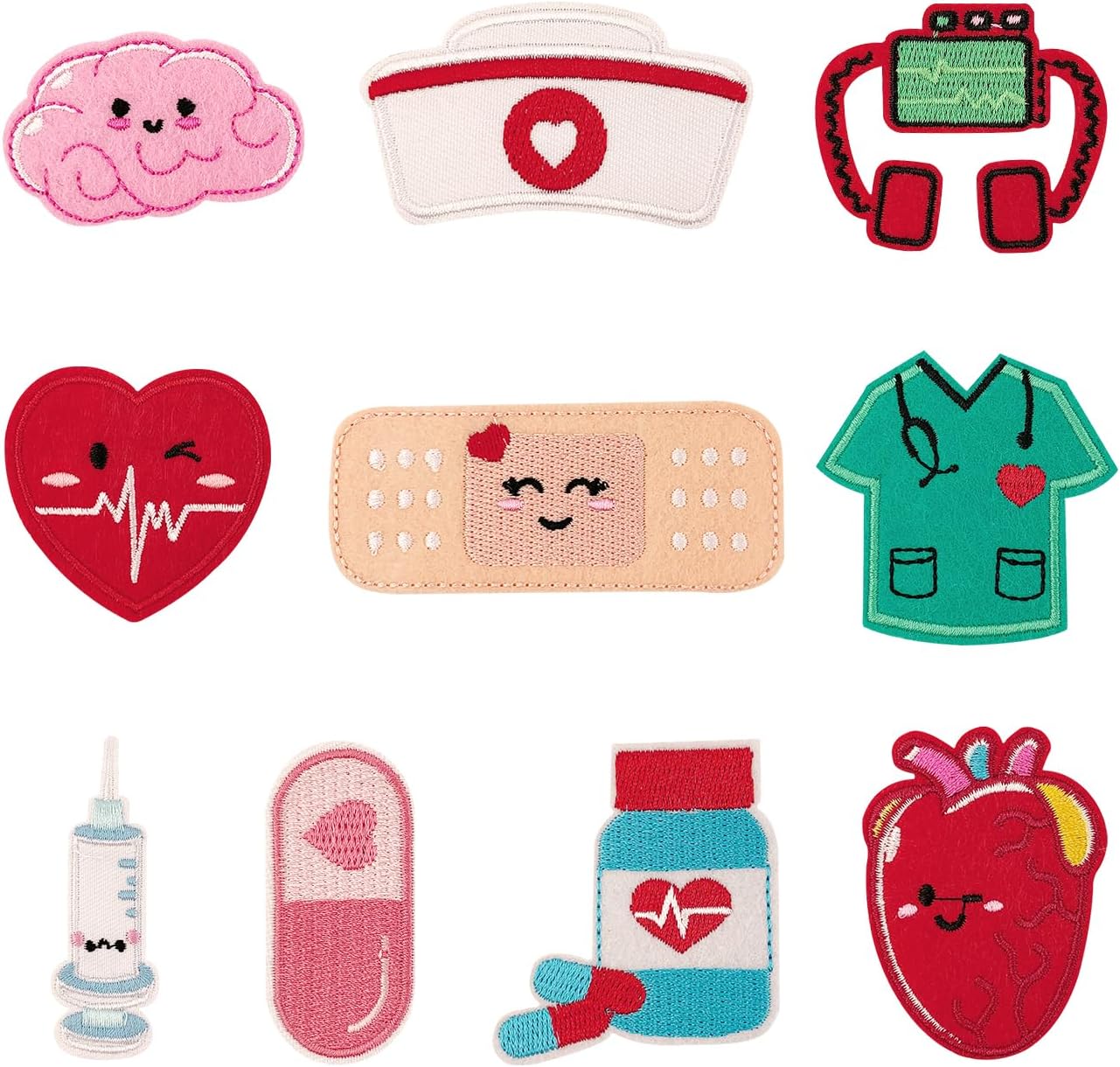 Amazon.com: Red Nurse with Needle, Bandaid, and Medical First Aid Kit ...