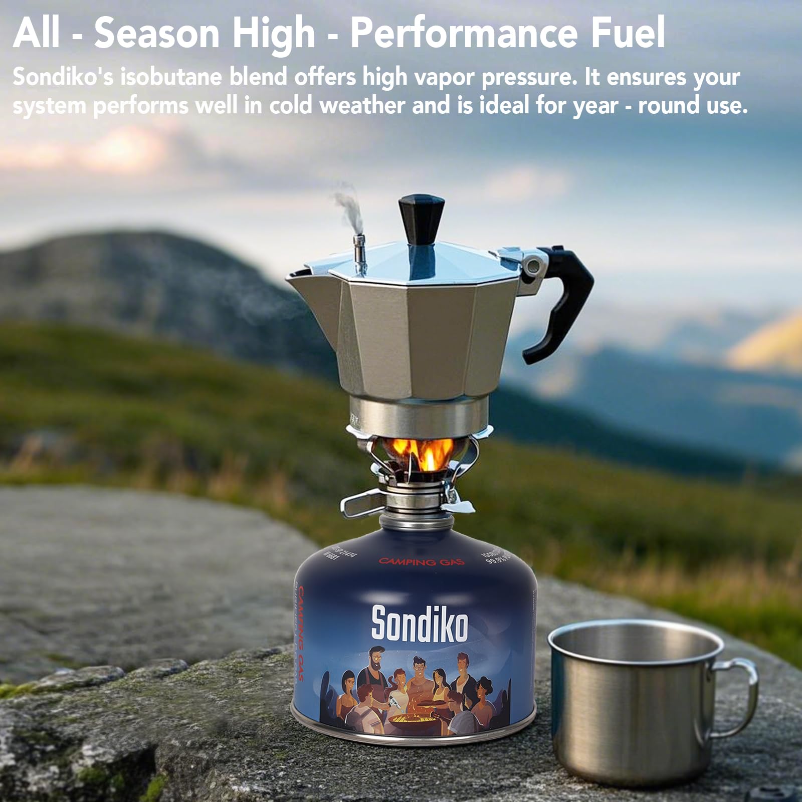 Snapklik.com : Sondiko Iso Butane Fuel Canister 100g 4 Pack