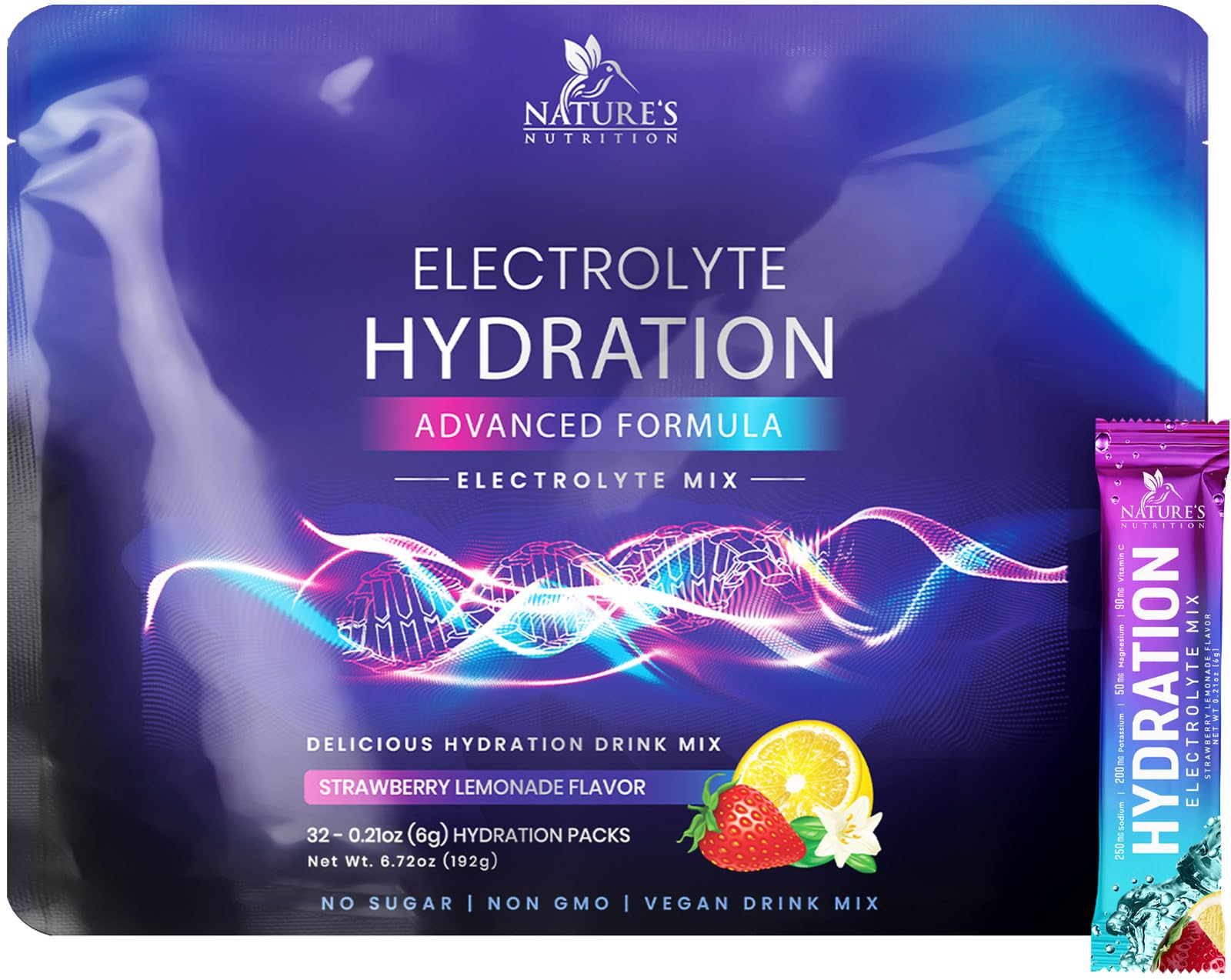 Amazon.com: Electrolytes Powder Hydration Packets | Sugar Free Recovery ...