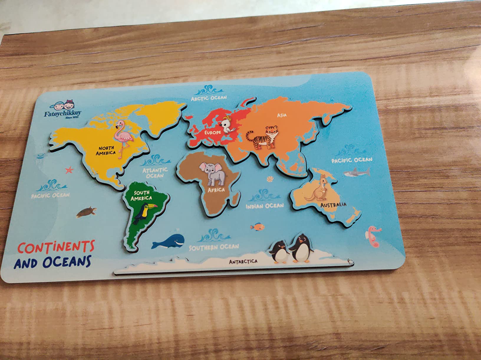 Buy Our Continents and Oceans | Montessori Inspired Toy | Educational ...