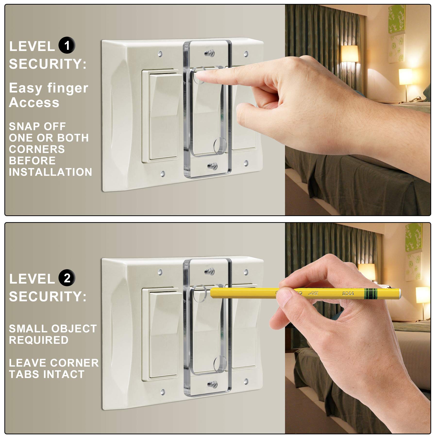 Acrylic Light Switch Guard