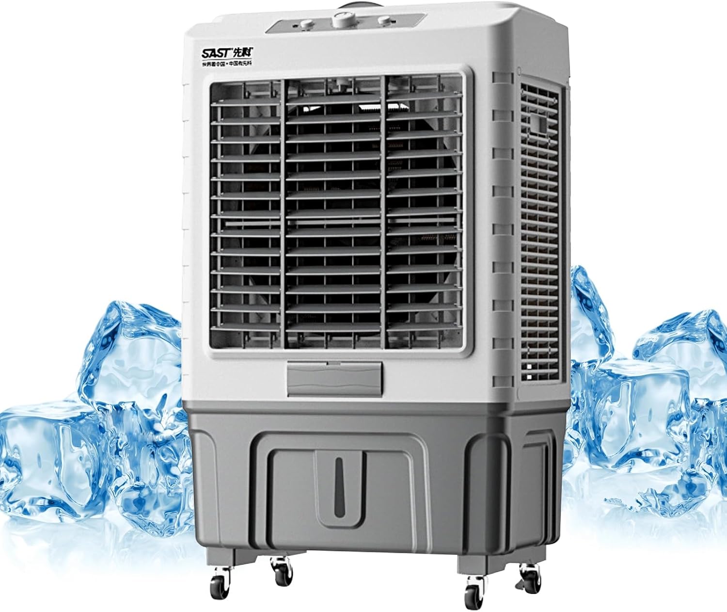 Amazon.com: 40.1" Swamp Cooler, Evaporative Air Cooler with 55L/14.5 ...