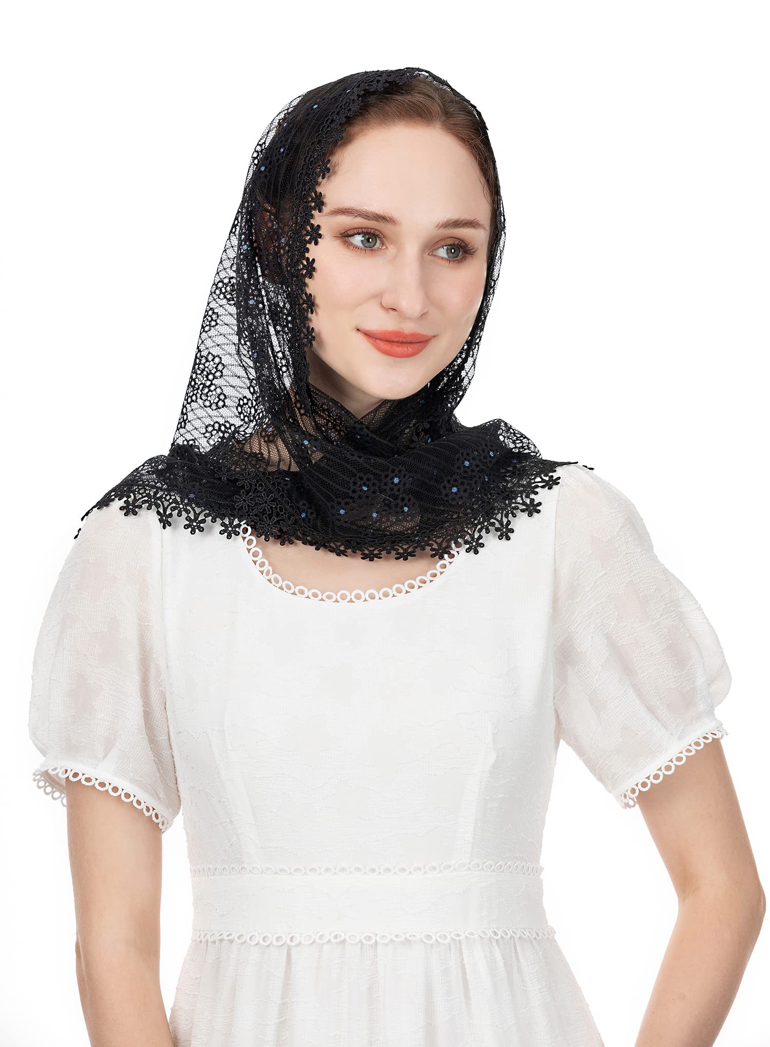Snapklik.com : Wgior Veils For Church Lace Chapel Veils Catholic Veil ...