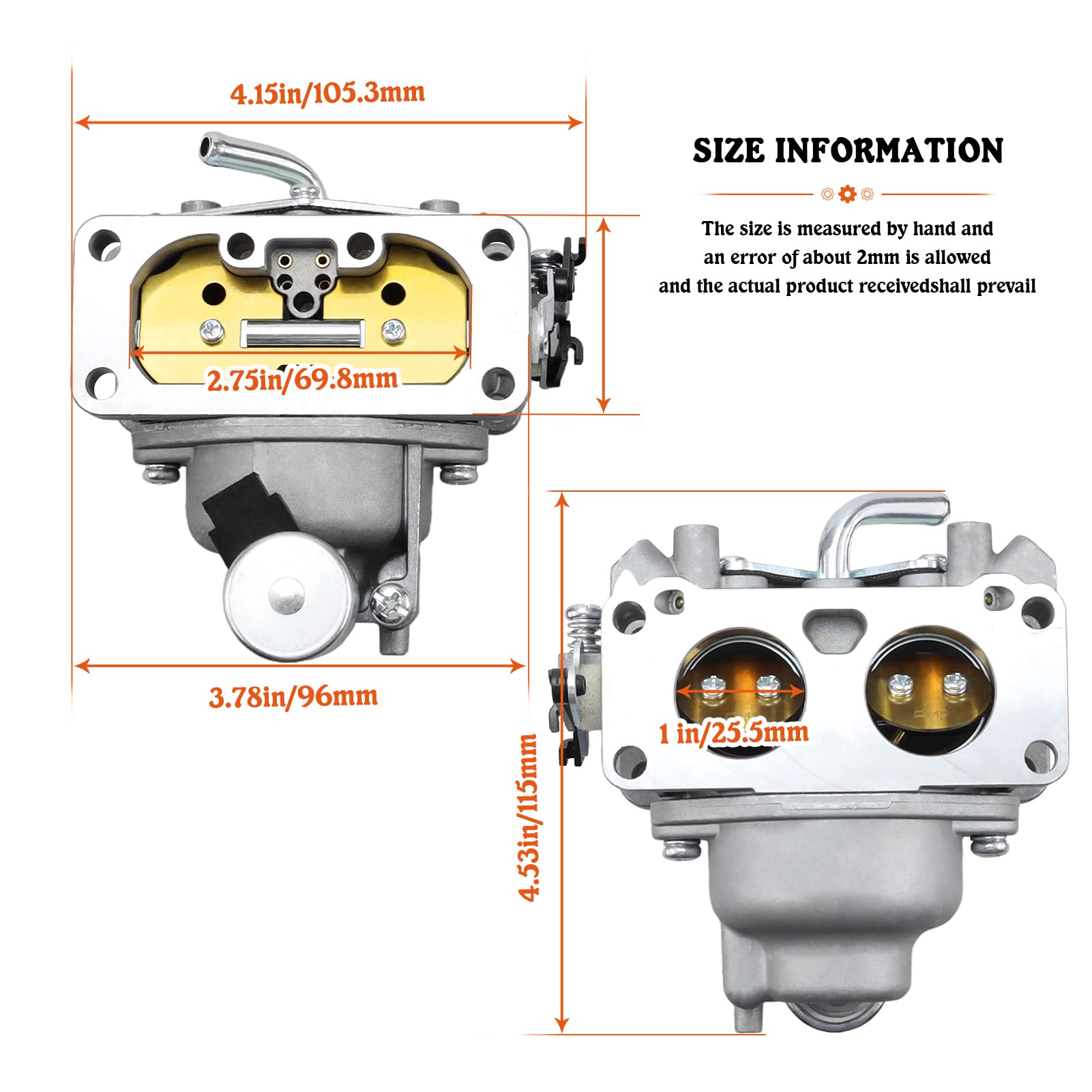 15004-1010 Carburetor Carb Replacement for Kawasaki FH721V FH641V ...