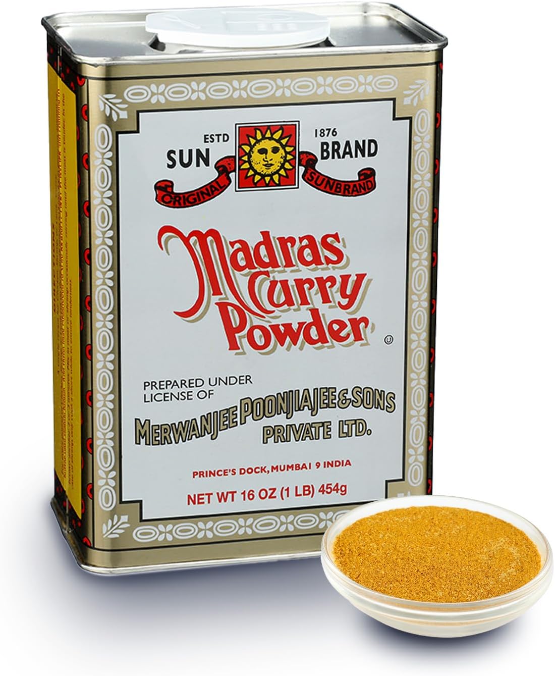 Amazon.com : Madras Curry Powder (SunBrand) 16oz (454g) : Sun Brand ...