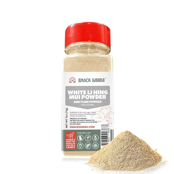 Amazon.com: Authentic White Li Hing Mui Powder - Sweet, Sour & Salty ...