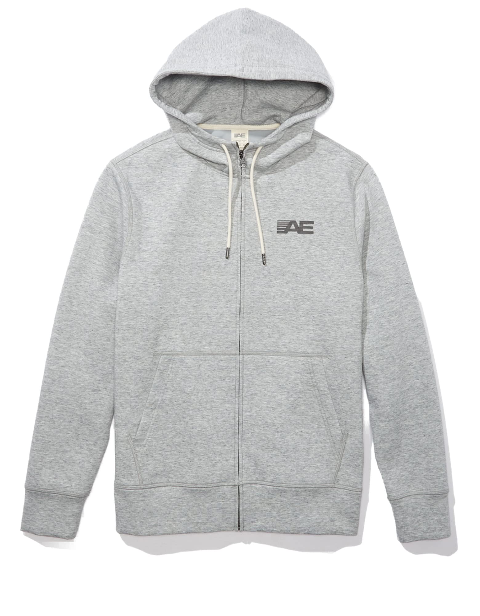 American Eagle Men Active 24/7 Zip-Up Hoodie XS Gray Heather: Buy ...